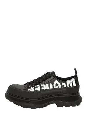 Alexander McQueen Tread Slick Low Top Sneakers - Black/white