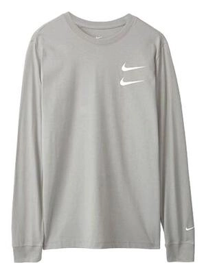 Nike Swoosh Long Sleeve T-shirt - Grey