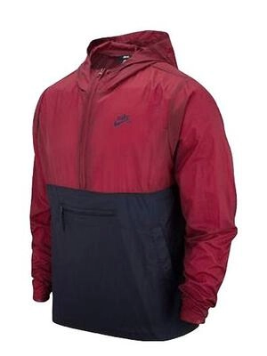 Nike Skateboard Colorblock Hooded Top - Red