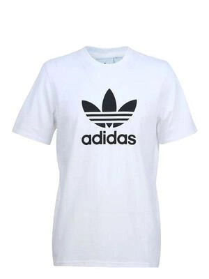 Adidas Originals Alphabet Printing Casual Breathable Sports Short Sleeve - White