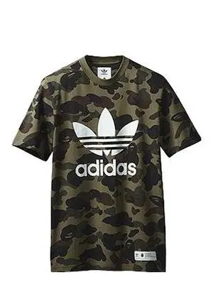 Adidas X A Bathing Ape Adicolor T-shirt 'green - Olive Cargo