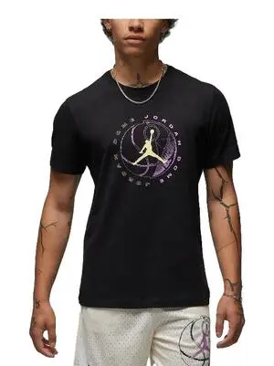 JORDAN Dri-fit Sport Graphic T-shirts - Black
