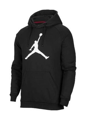 JORDAN Logo Fleece Hoodie - Black