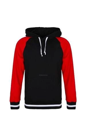 CONVERSE Contrast Sleeve Hoodie - Black