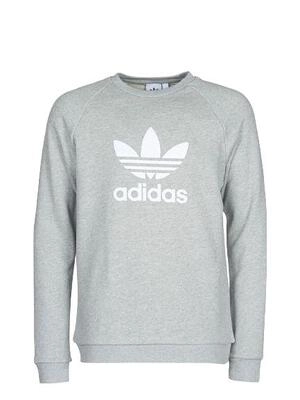 Adidas Originals Round Neck Pullover - Light Grey