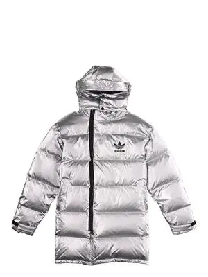 Adidas Originals Padded Hooded Down Jacket - Silver