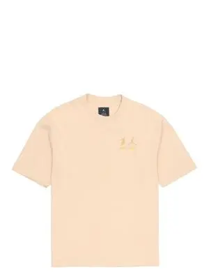 JORDAN X Union Crossover Ss22 Solid Color Breathable Logo Round Neck Short Sleeve Asia Edition Khaki - Default Color