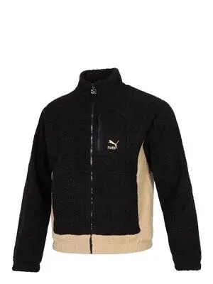 PUMA Das Cc Stand Collar Jacket - Black/beige/red