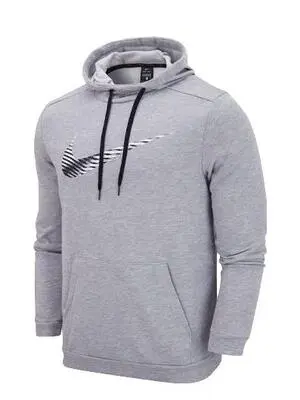 Nike Dri-fit Casual Pullover Training Hoodie - Gray
