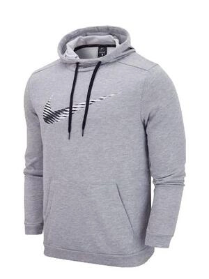Nike Dri-fit Casual Pullover Training Hoodie - Gray