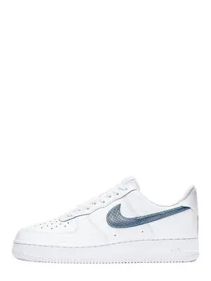 Nike Force 1 Low "blue Snakeskin" Sneakers - White/blue
