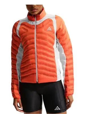 Nike Therma-fit Trail Running Jacket - Safety Orange/light Orewood Brown/cream Ii