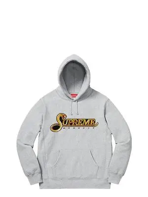 Supreme Sequin Viper Hooded Sweatshirt - Grey