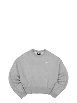 Nike Logo Fleece Pullover - Grey