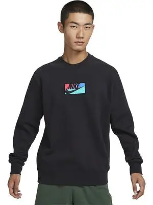 Nike Club Fleece Crew Sweatshirt - Black
