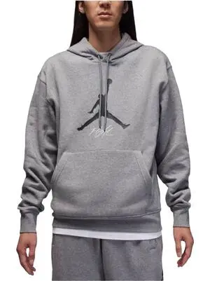 JORDAN Fleece Hoodie - Grey/black