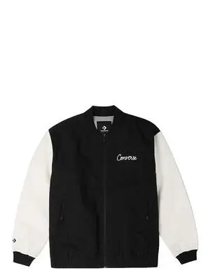 CONVERSE Converse Chain Stitch Woven Bomber Jacket Black