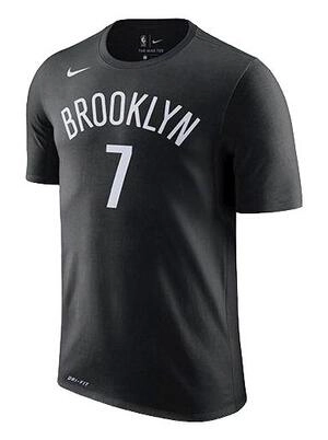 Nike Dri-fit Brooklyn Nets Kd 7 T-shirt - Black