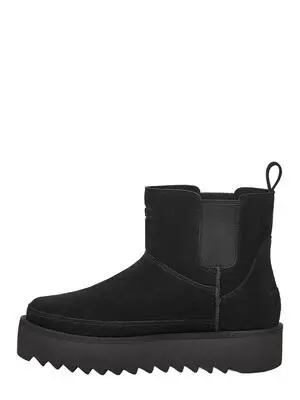 UGG Classic Chelsea Platform Mini Boot - Black