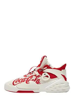 ANTA Sock Sneaker X Coca-cola - White/red