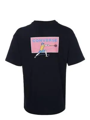 CONVERSE Jack Purcell Graphic T-shirt Asia Sizing - Black
