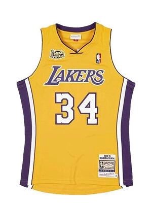 Mitchell & Ness Los Angeles Lakers Shaquille O'neal 00-01 Home Swingman Jersey - None