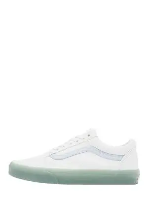 VANS Old Skool Side Stripe Casual Sneakers - White/blue