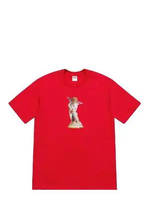 Supreme Ss19 Cupid Tee Angel Printing Short Sleeve - Red