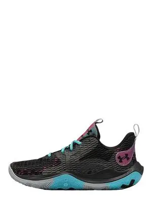 Under Armour Spawn 3 Clrshft Basketball Sneakers - Black/gray/blue