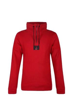 JORDAN Jordan Air Half-Zip Athleisure Pullover Red