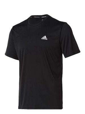 Adidas Approach Tee Tennis Round-collar Short-sleeved Male - Black