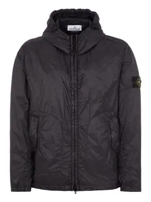 Stone Island Packable Hooded Jacket - Black