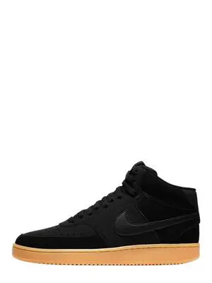 Nike Court Vision Mid High Top Sneakers - Black