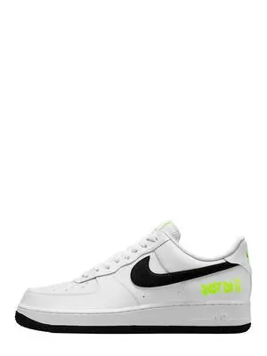 Nike Force 1 Low 'just Do It' Sneakers - White/volt/black