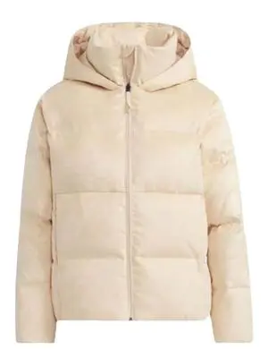 Adidas Faux Suede Puffy Down Jacket Asia Sizing - Beige