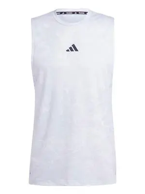 Adidas Power Workout Tank Performance Sleeveless Top - White/black