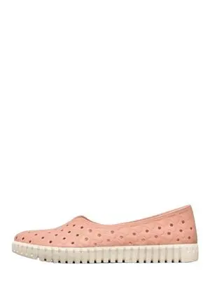 Sketchers Perforated Slip-on Flats - Pink
