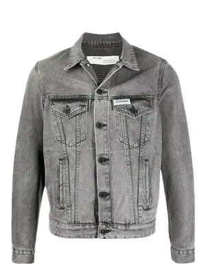 Off-White Arrow Denim Jacket - Grey