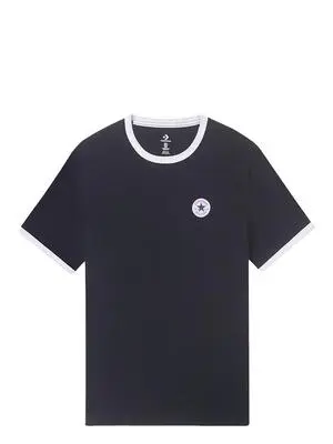 CONVERSE Ringer Short Sleeve Tee Asia Sizing - Black