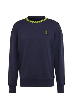 Adidas Solid Color Logo Athleisure Casual Sports Pullover - Multi-color