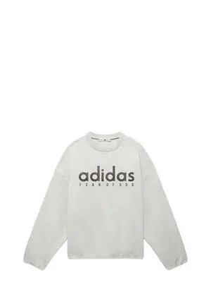 Adidas X Fear Of God Athletics Oversized Long-sleeve T-shirt - Heather Grey