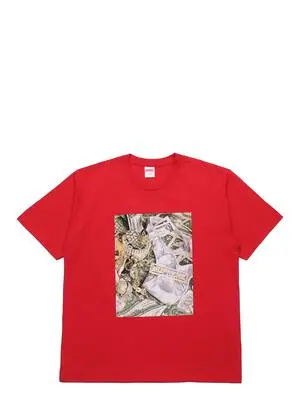 Supreme Supreme Ss20 Week 1 Bling Tee Money Printing Short Sleeve Unisex Red Red
