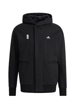 Adidas Logo Sports Hooded Jacket - Default Color