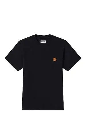 Kenzo Small Tiger Head Pattern T-shirt - Black