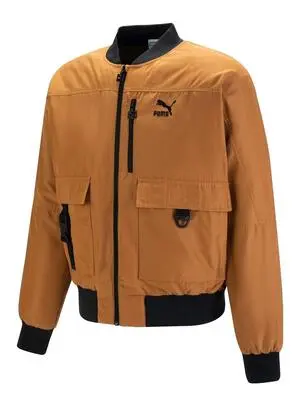 PUMA Logo Bomber Jacket - Brown