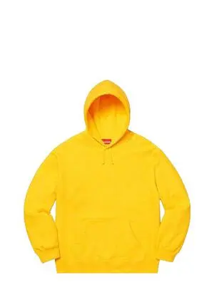 Supreme Rhinestone Script Hooded Sweatshirt - Yellow