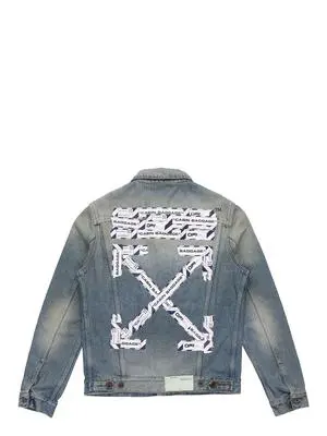 Off-White Arrow Denim Trucker Jacket - Blue