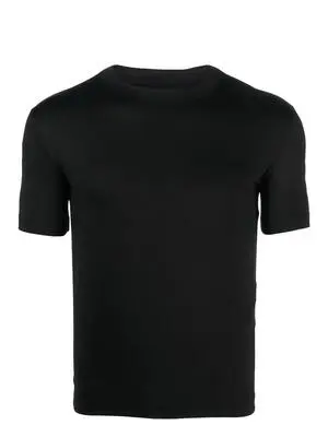 Balenciaga Super Tight Shiny Fitted T-shirt - Black