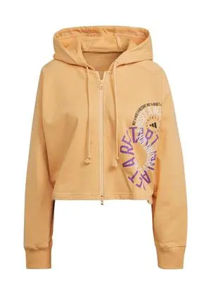 Adidas By Stella Mccartney Cropped Hoodie - Orange