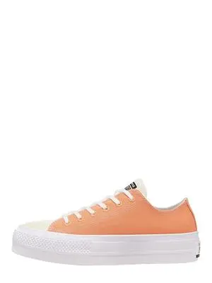 CONVERSE Renew Cotton Chuck Taylor All Star Platform Low Top Sneakers - Orange
